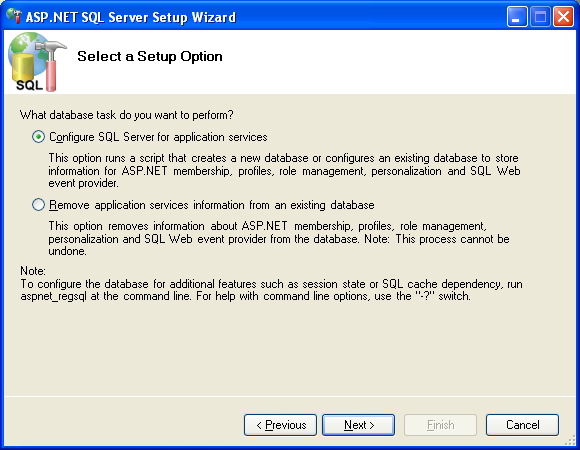 Scottgus Blog Configuring Aspnet 20 Application Services To Use Sql Server 2000 Or Sql