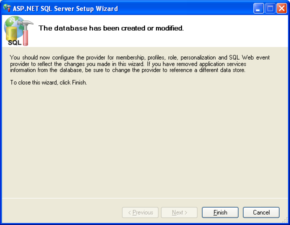 Scottgus Blog Configuring Aspnet 20 Application Services To Use Sql Server 2000 Or Sql
