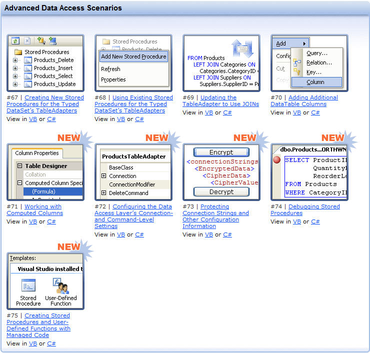 ScottGu's Blog - Great New ASP.NET 2.0 Data Tutorials Published ScottGu's Blog - Great New ASP.NET 2.0 Data Tutorials Published