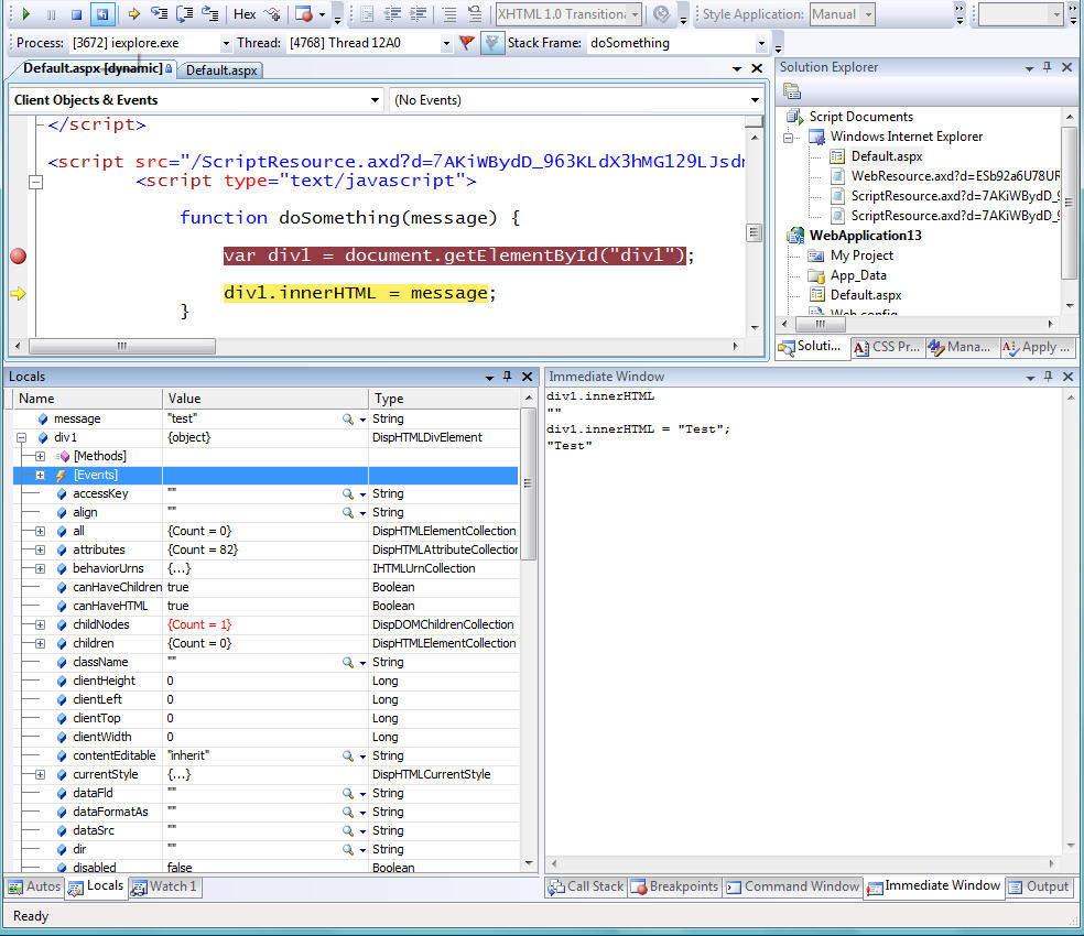 ScottGu's Blog - VS 2008 JavaScript Debugging