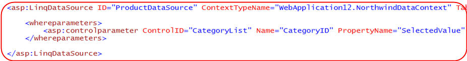 Scottgus Blog Linq To Sql Part 5 Binding Ui Using The Asplinqdatasource Control