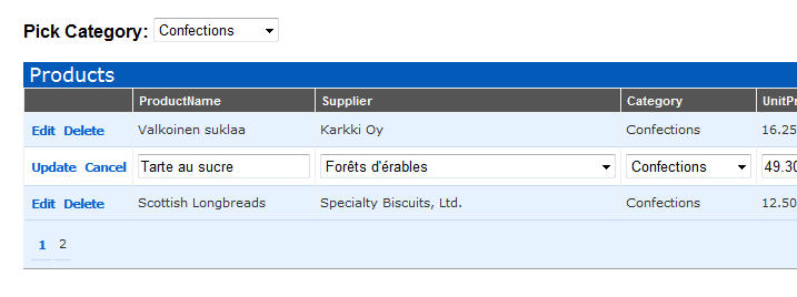Scottgus Blog Linq To Sql Part 5 Binding Ui Using The Asplinqdatasource Control