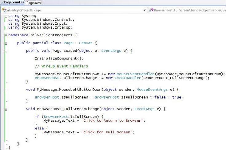ScottGu's Blog - Tip/Trick: Supporting Full Screen Mode with Silverlight ScottGu's Blog - Tip/Trick: Supporting Full Screen Mode with Silverlight